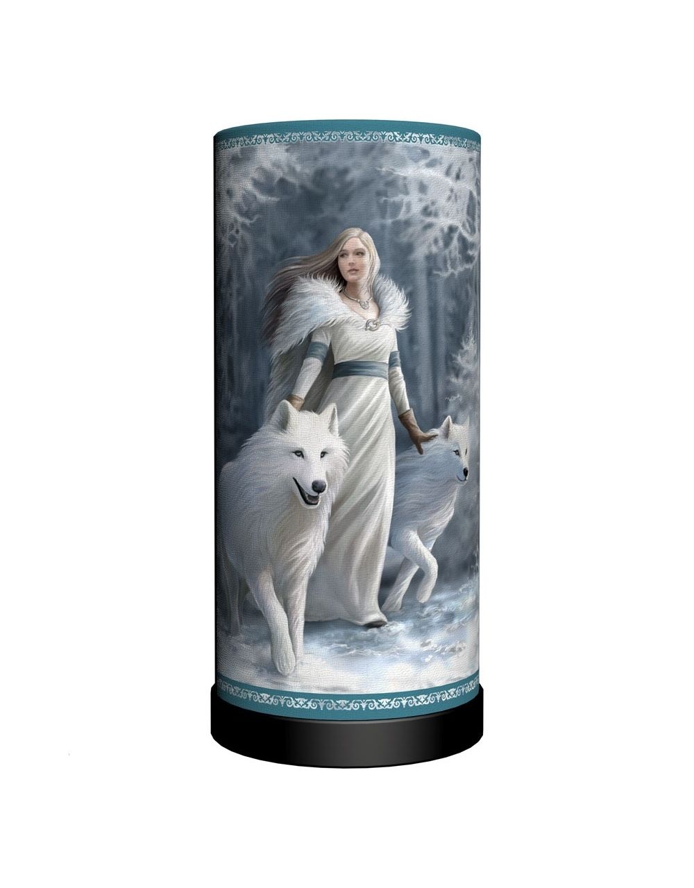 Lampe de chevet gothique design ANNE STOKES 'winter guardians'