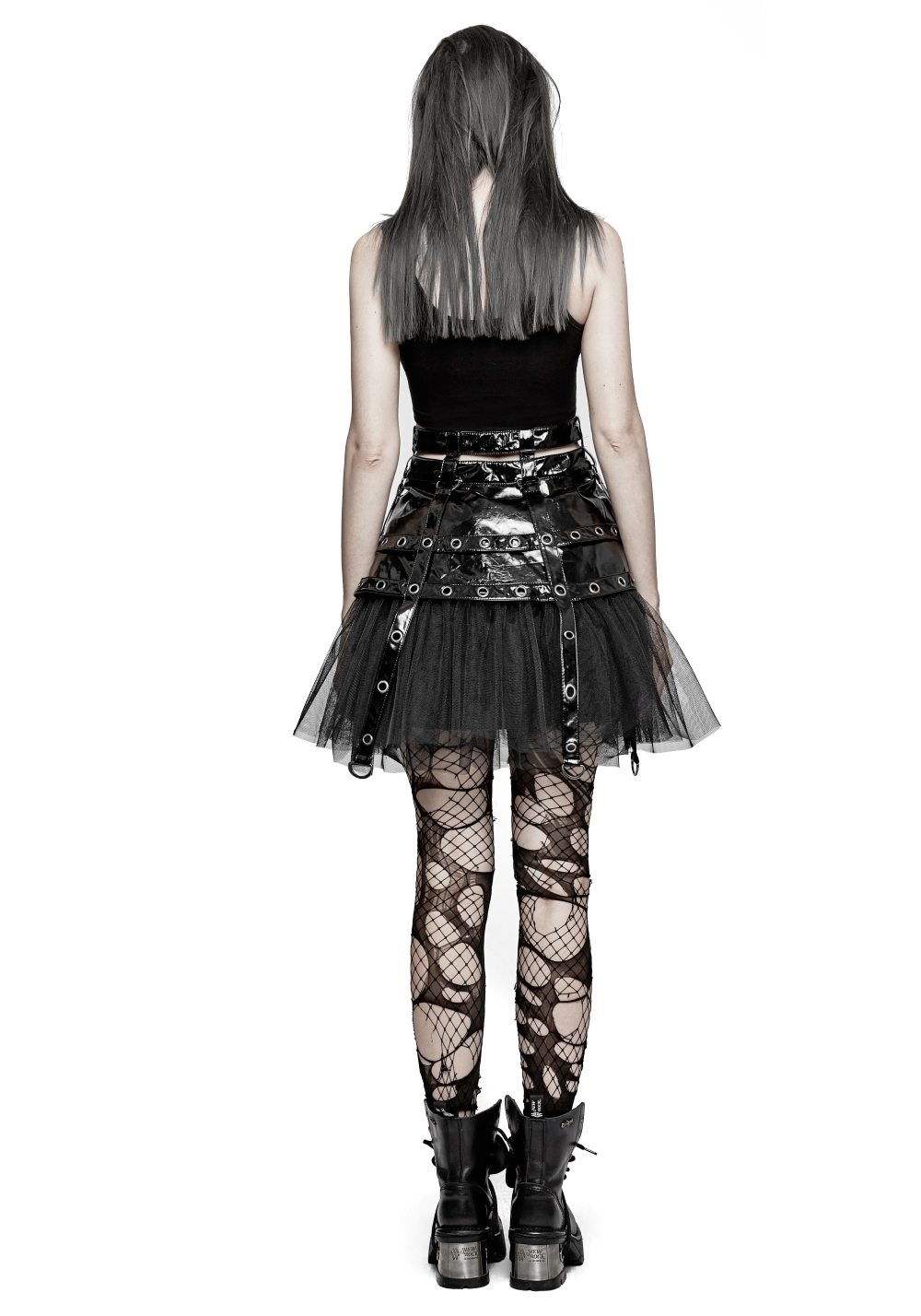 Jupe gothique pvc visual-kei PUNK RAVE