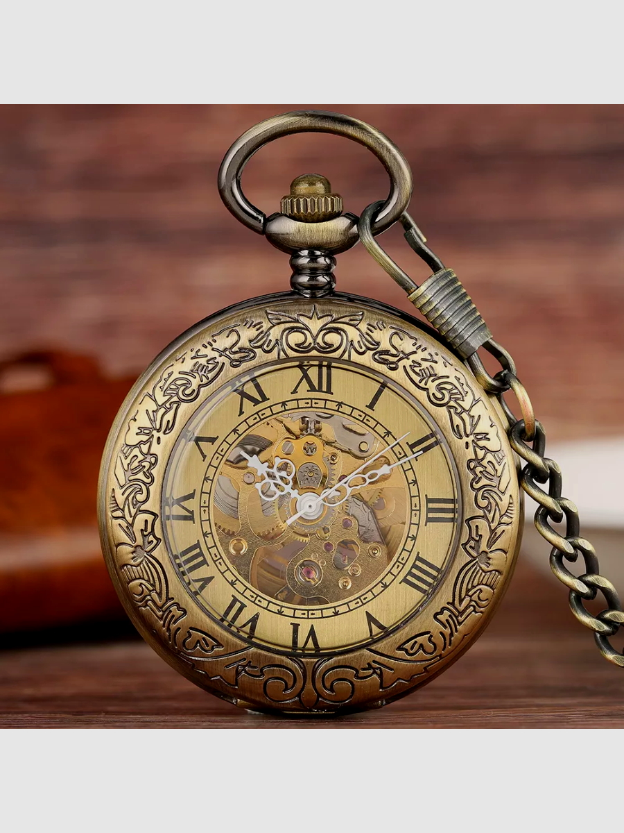 Montre à gousset steampunk de style antique fonction mécanique